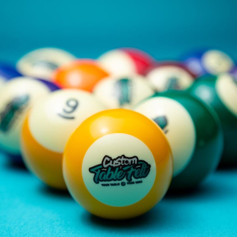 Custom Logo Billiard Balls | Custom Table Felt