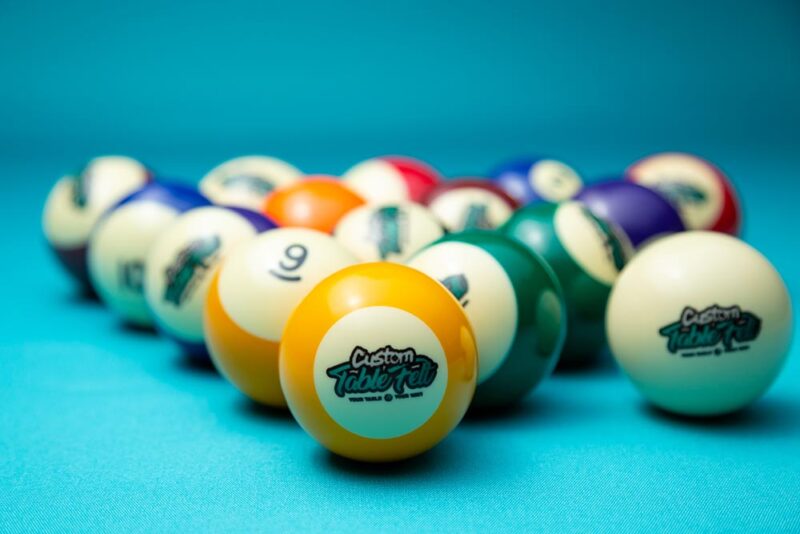 Custom Logo Billiard Balls | Custom Table Felt