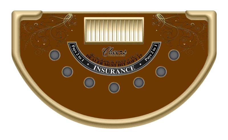 Custom Blackjack Table Felt | Casino Design Layout