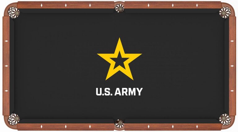 Military Pool Table Felt * Military Logo Billiard Cloth