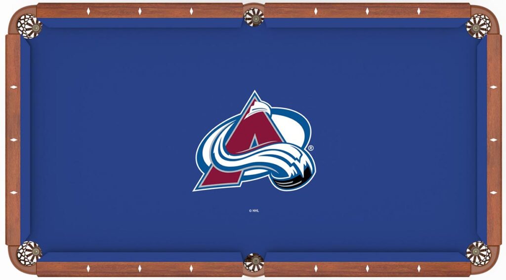 Colorado Avalanche Logo Pool Table | 8Foot NHL Billiard Table