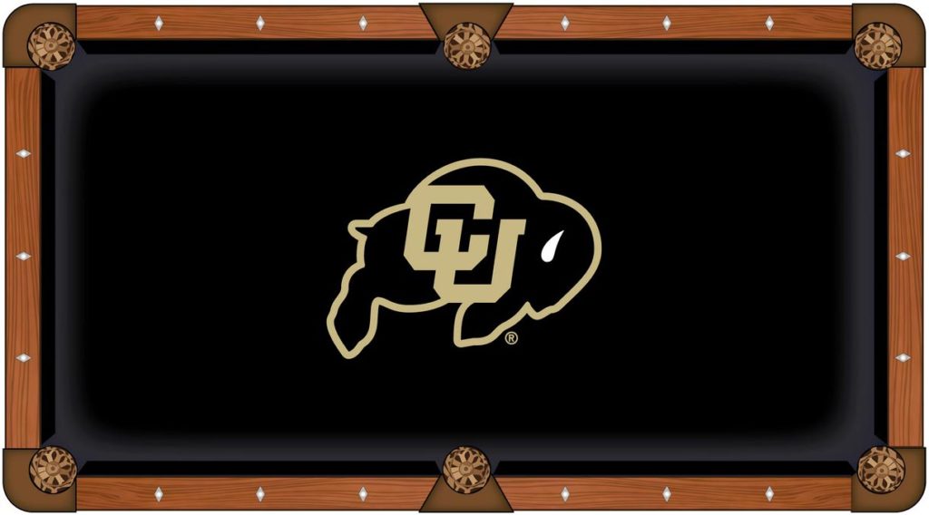Colorado Buffaloes Pool Table Felt | Worsted Billiard Cloth
