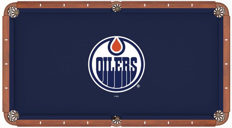 Edmonton Oilers Logo Pool Table | 8Foot NHL Billiard Table