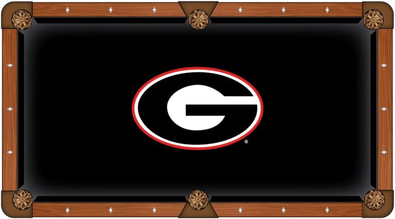 Georgia Bulldogs Pool Table Felt | NCAA Worsted Billiard Cloth