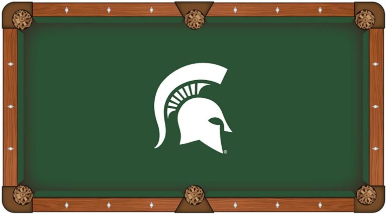 Michigan State Spartans Pool Table Felt | Worsted Billiard Cloth