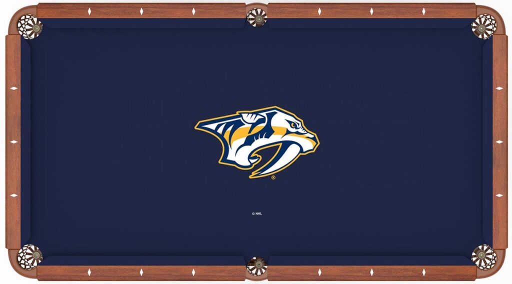 Nashville Predators Pool Table Felt | Worsted Billiard Cloth