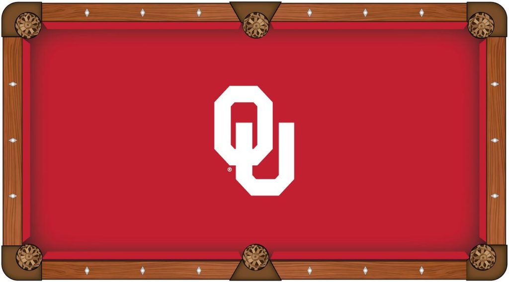 Oklahoma Sooners Pool Table Felt | NCAA Worsted Billiard Cloth