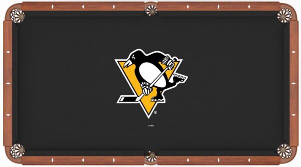 Pittsburgh Penguins Logo Pool Table | 8Foot NHL Billiard Table