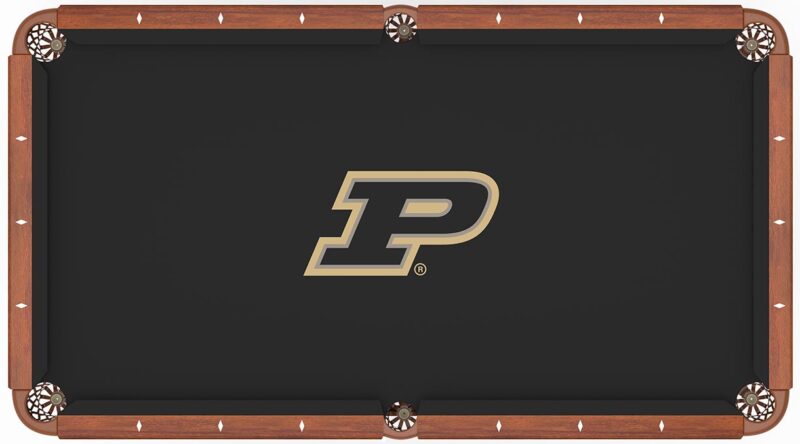 Purdue Boilermakers Pool Table Felt | Worsted Billiard Cloth