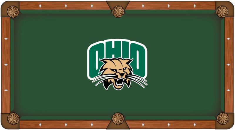 Ohio Bobcats Pool Table Felt | NCAA Worsted Billiard Cloth