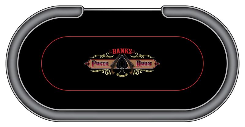 Custom Poker Table Felt Designs Printed on Casino Speed Cloth