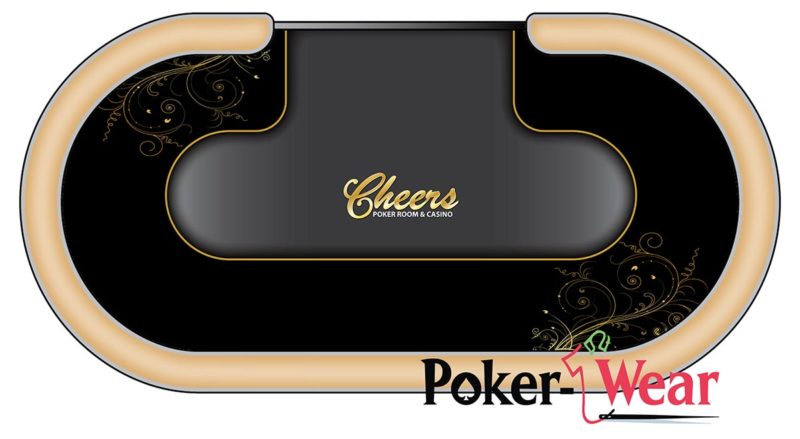Custom Poker Table Felt Designs Printed on Casino Speed Cloth