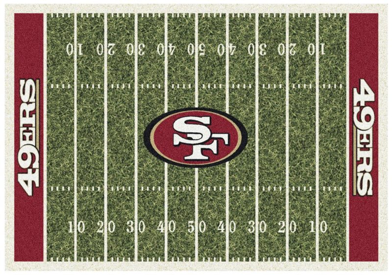 SAN FRANCISCO 49ERS HOMEFIELD RUG ⋆ Custom Table Felt