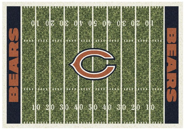 CHICAGO BEARS HOMEFIELD RUG ⋆ Custom Table Felt