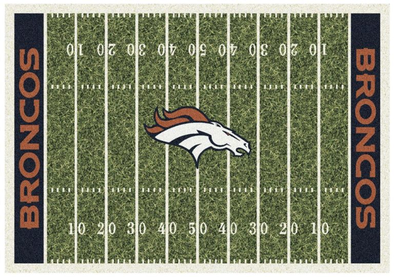 DENVER BRONCOS HOMEFIELD RUG ⋆ Custom Table Felt