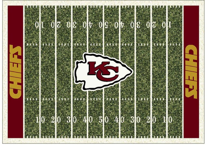KANSAS CITY CHIEFS HOMEFIELD RUG ⋆ Custom Table Felt