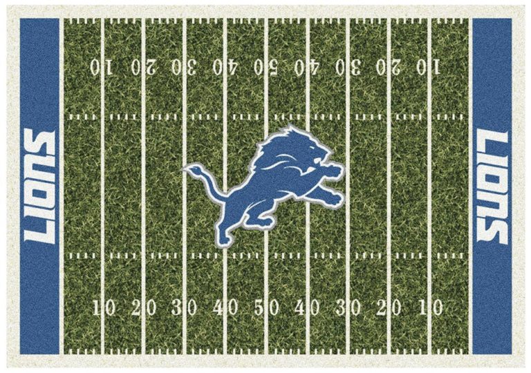 DETROIT LIONS HOMEFIELD RUG ⋆ Custom Table Felt