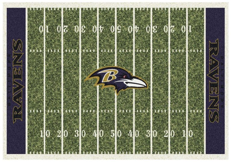 BALTIMORE RAVENS HOMEFIELD RUG ⋆ Custom Table Felt