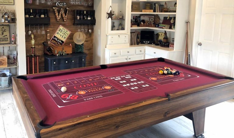 Custom Design Pool Table Felt With Matching Printed Rail Cloth