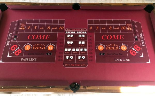 Custom Design Pool Table Felt With Matching Printed Rail Cloth