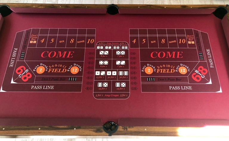 Custom Design Pool Table Felt With Matching Printed Rail Cloth
