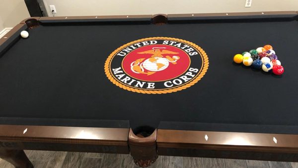 USMC Pool Table | US Marine Corps Logo Billiard Table