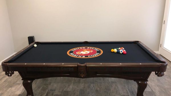 USMC Pool Table | US Marine Corps Logo Billiard Table