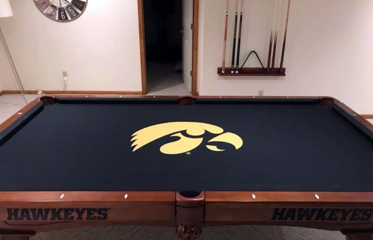 Custom Design Pool Table Felt With Matching Printed Rail Cloth