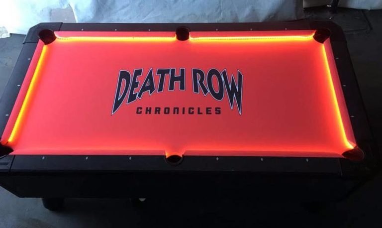 Custom Design Pool Table Felt With Matching Printed Rail Cloth